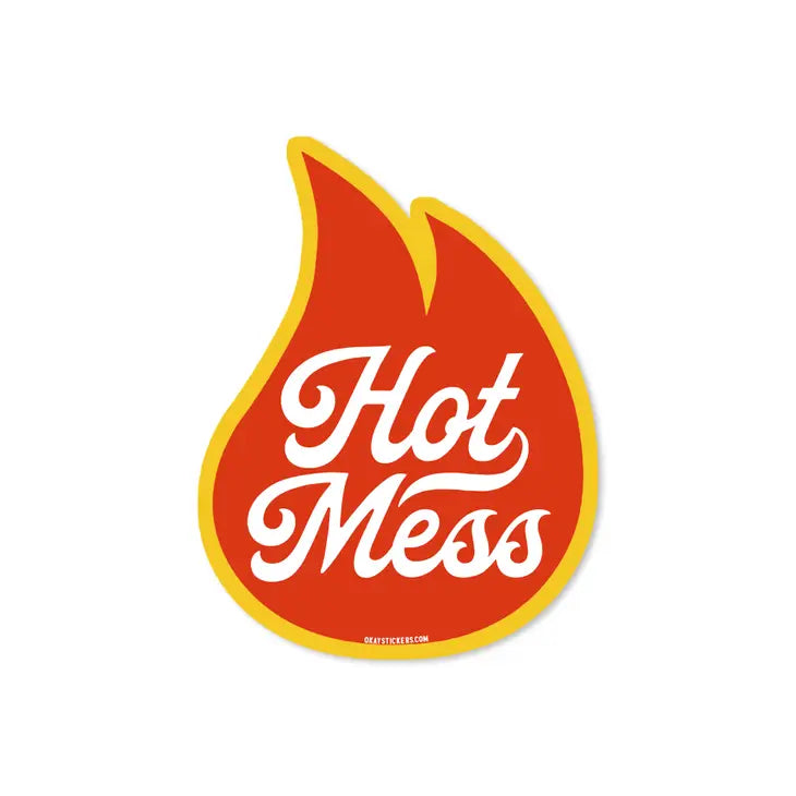 Hot Mess Flame Sticker Decal – Georgia Crafted