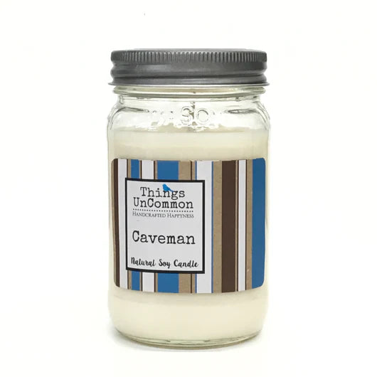 Caveman Modern Mason Candle – Georgia Crafted